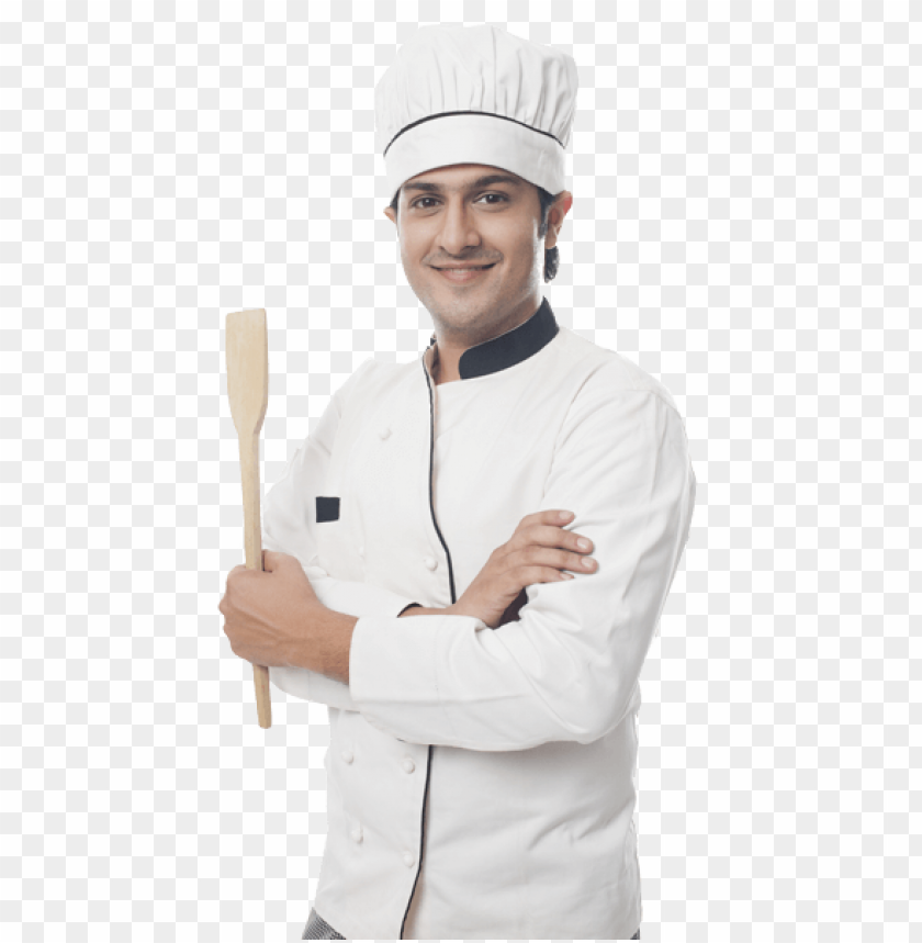 Free download | HD PNG chef in white uniform holding a wooden spoon png ...