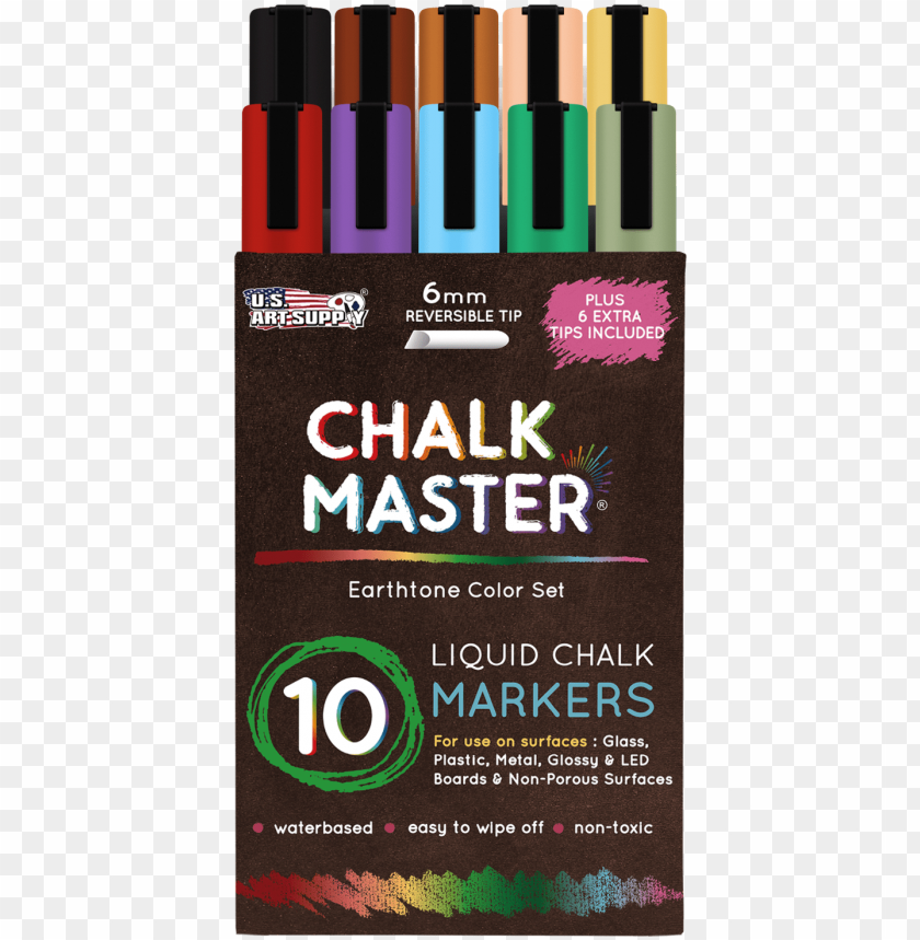 Free download | HD PNG 10 earth tone liquid chalk marker set liquid ...