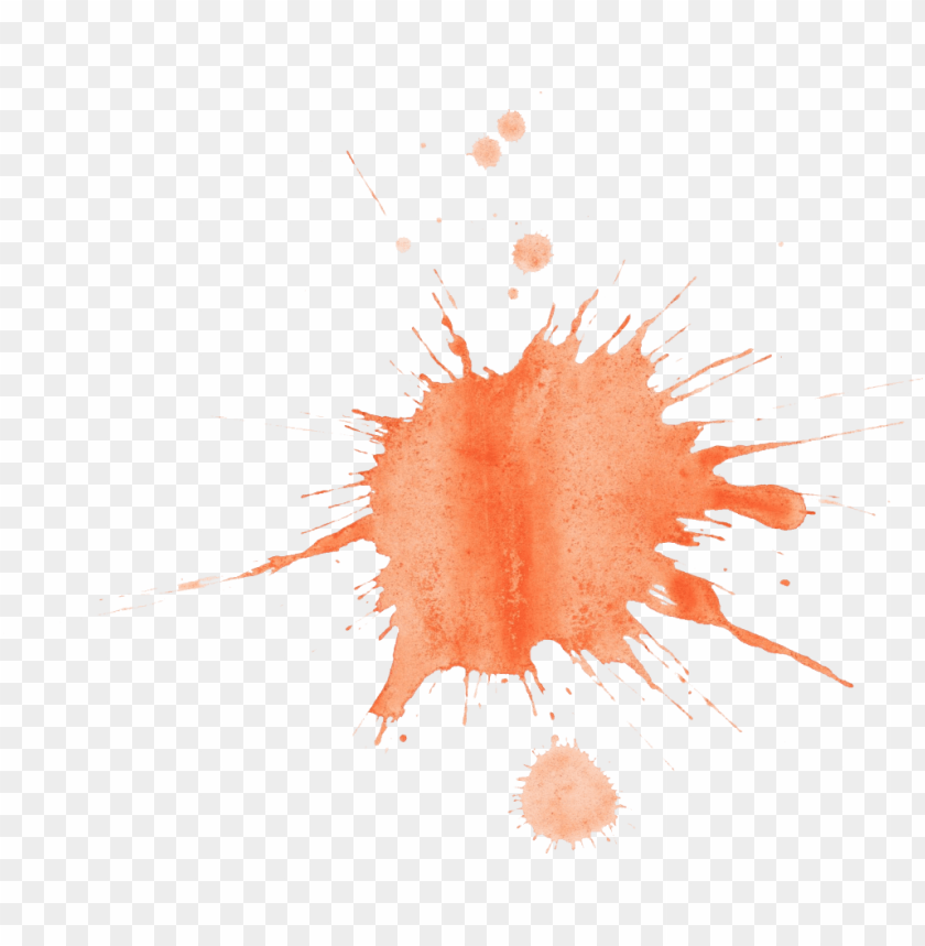 Free download | HD PNG 12 orange watercolor splatter water color ...