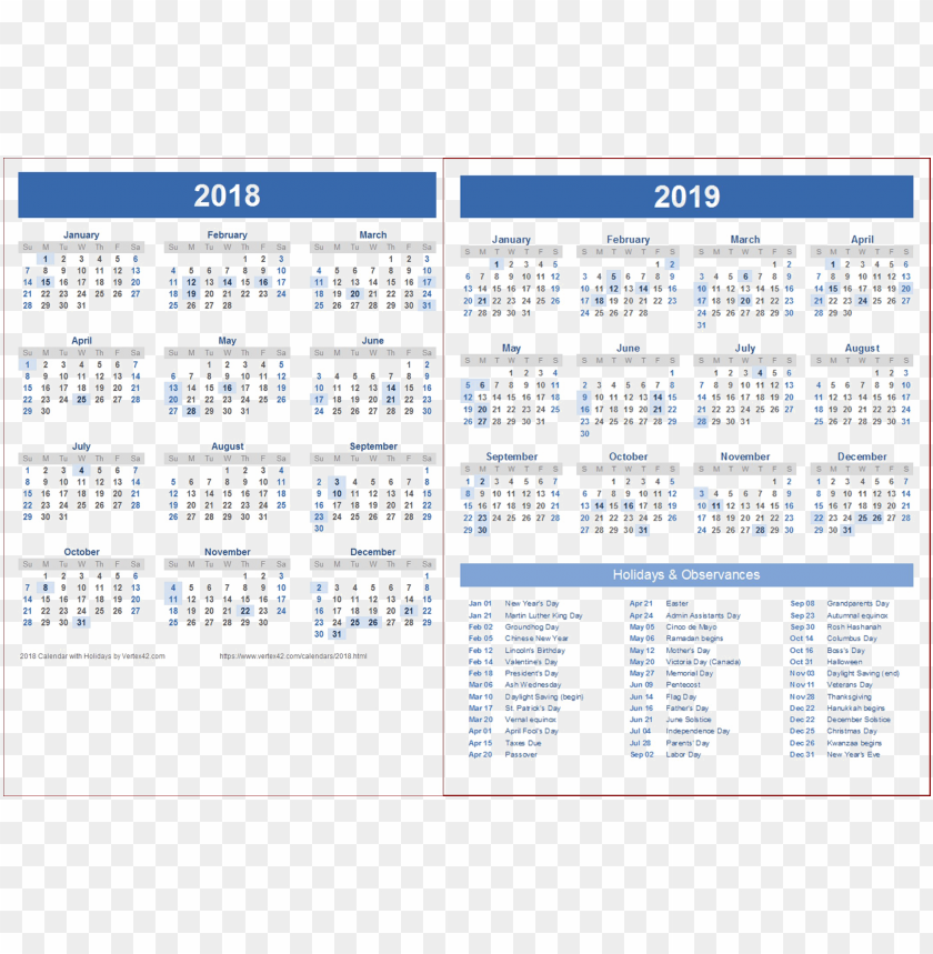Free download | HD PNG 2018 2019 calendar png wallpaper png images ...
