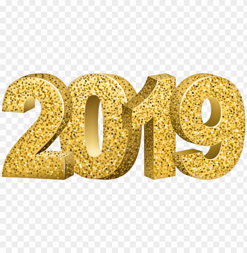 Free download | HD PNG 2019 year gold decorative PNG Images 41732 | TOPpng