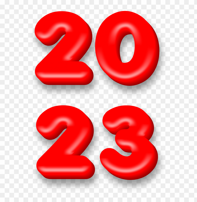 Free download | HD PNG 2023 glossy red text png - Image ID 485329 | TOPpng