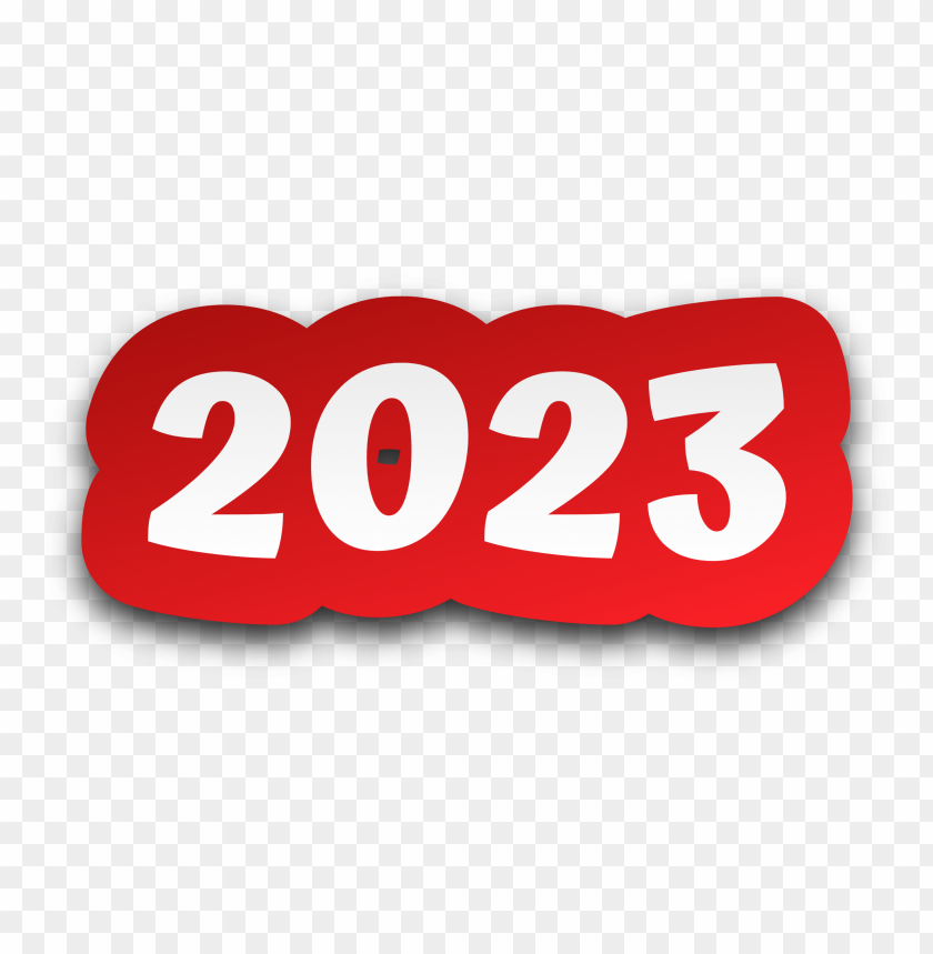Free download | HD PNG 2023 red sticker style png - Image ID 484445 ...
