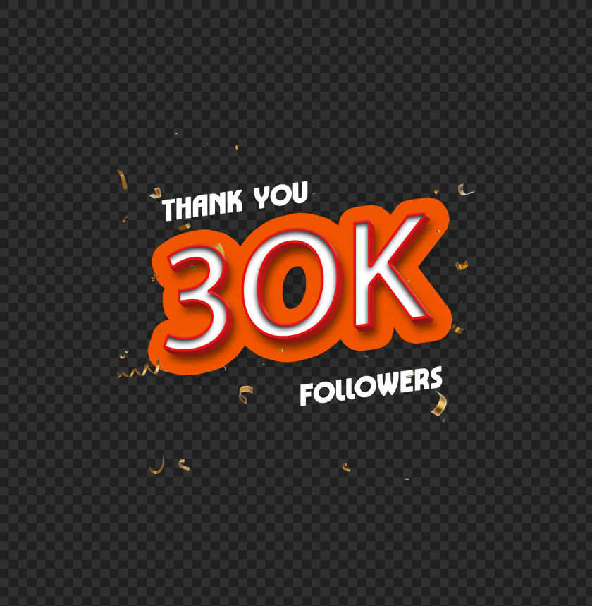 Free download | HD PNG 30k followers 3d text style effect png - Image ...