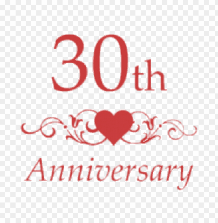 Free download | HD PNG 30th wedding anniversary PNG transparent with ...