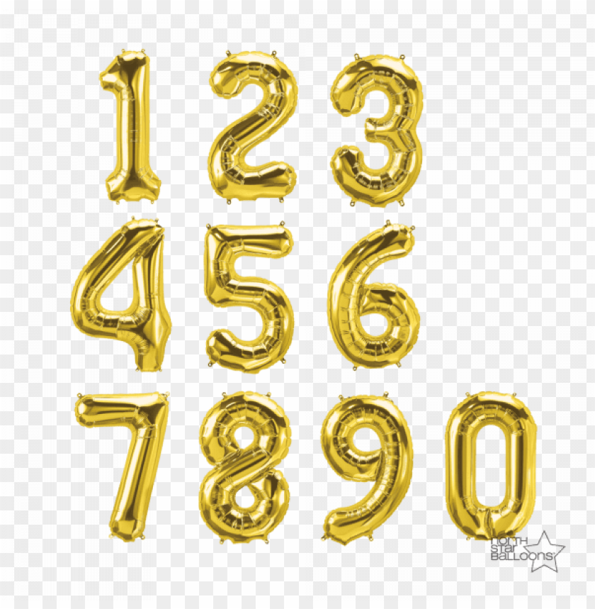Free download | HD PNG 34 inch gold numbers gold numbers transparent ...