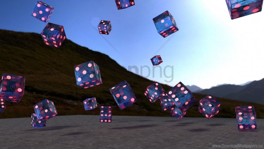 Free download | HD PNG 3d dice flying wallpaper background best stock ...