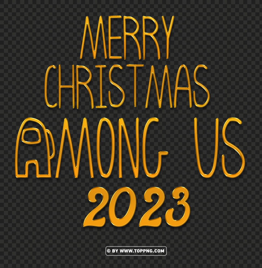Free download | HD PNG 3d gold among us merry christmas 2023 png ...