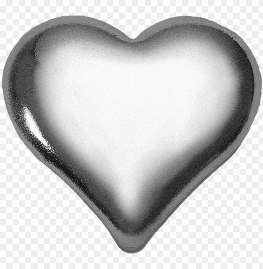 Free download | HD PNG 3d heart silver metal metallic love silver PNG ...