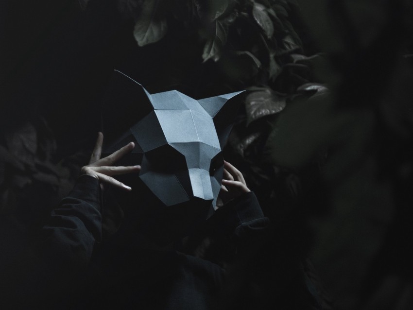 Free download | HD PNG 3d mask mask dark volumetric 4k wallpaper | TOPpng