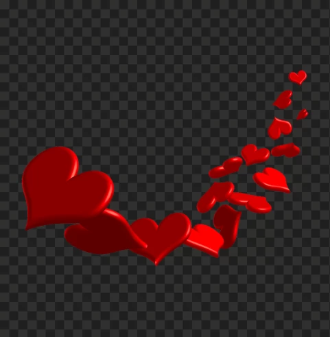 Free download | HD PNG 3d red floating hearts love valentines png - Image ID 488938 | TOPpng