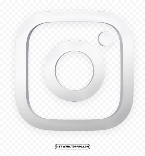Free download | HD PNG 3d white instagram logo symbol png hd - Image ID ...