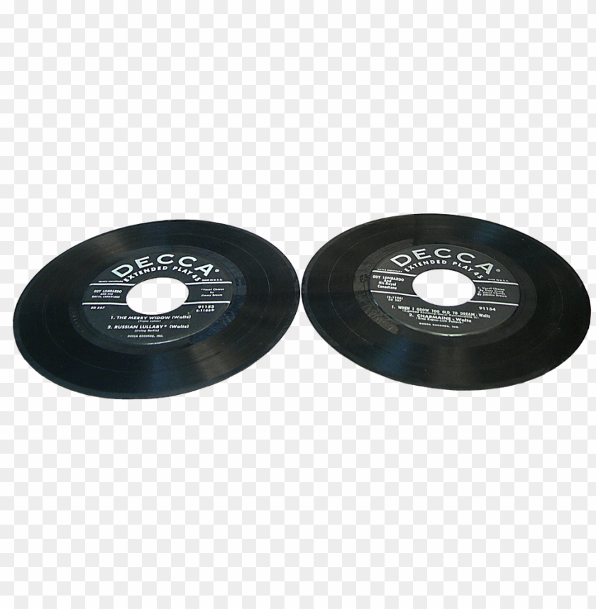 Free download | HD PNG 45 rpm vinyl records with decca label | TOPpng