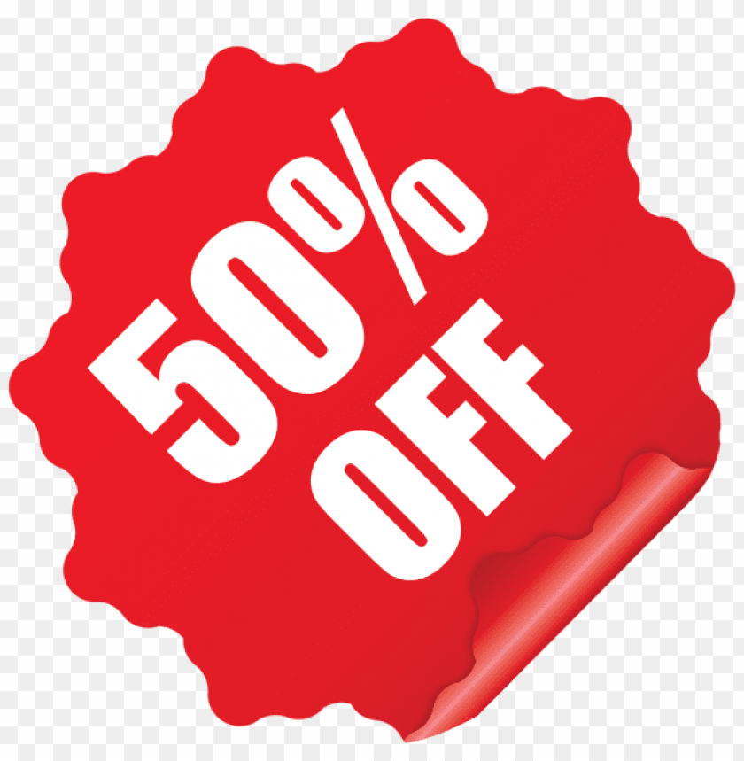 Free download | HD PNG 50 off sticker clipart png photo - 49208 | TOPpng