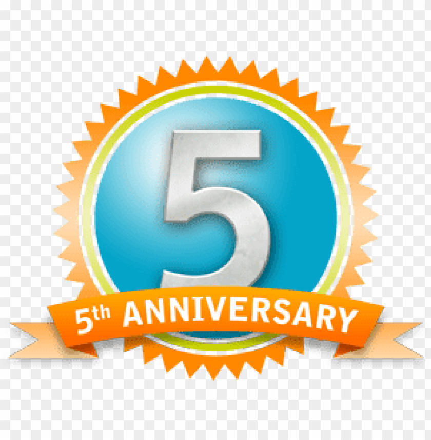 Free download | HD PNG 5th anniversary badge PNG transparent with Clear ...