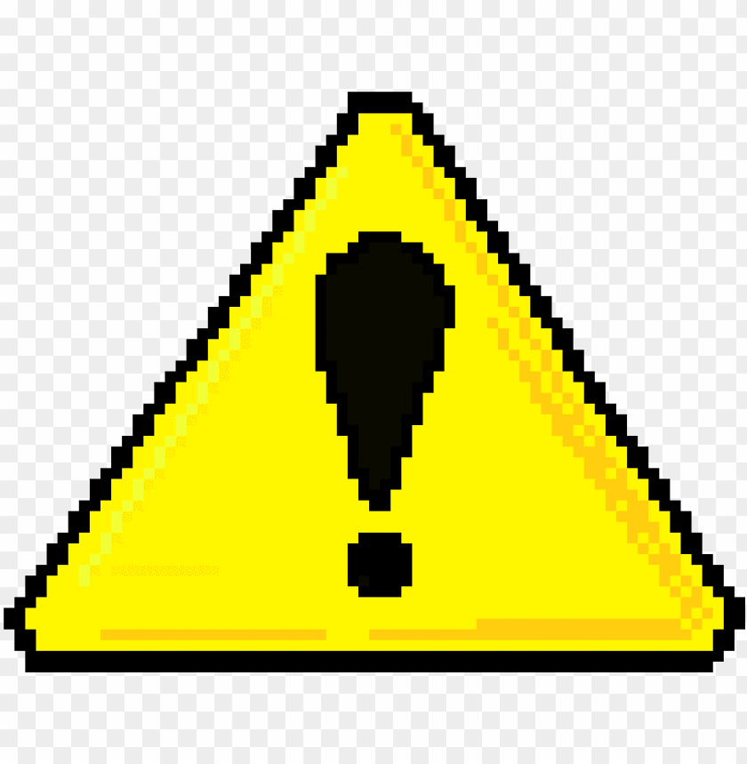 Free download | HD PNG 8 bit caution symbol pixel art PNG transparent ...