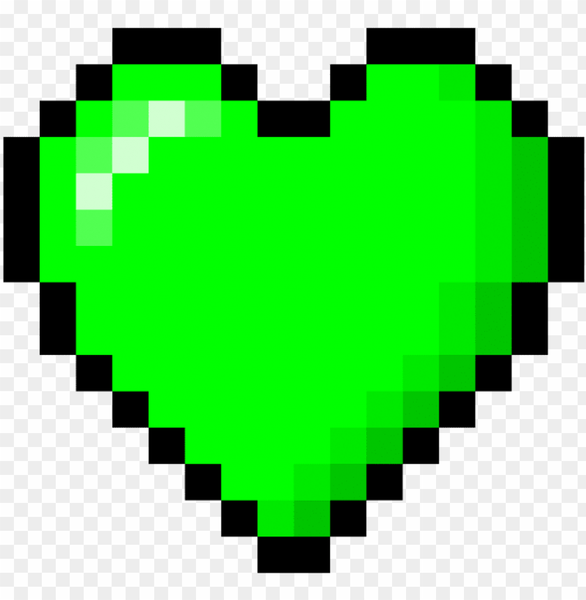 Free download | HD PNG 8 bit heart gree PNG transparent with Clear ...