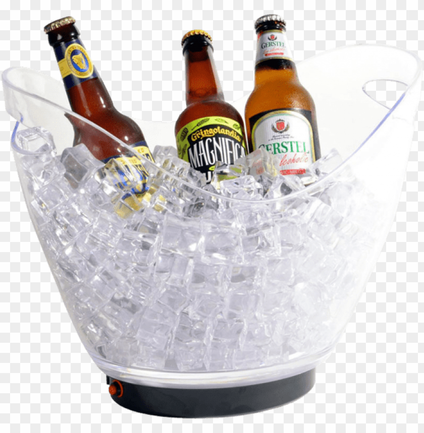 Free download | HD PNG 8 liter led ice bucket beer bottle PNG ...