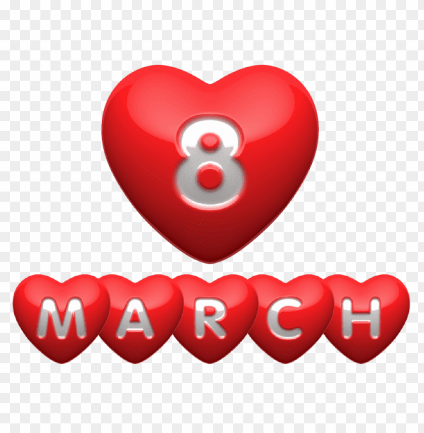Free download | HD PNG 8 march heart text decorpicture png images ...