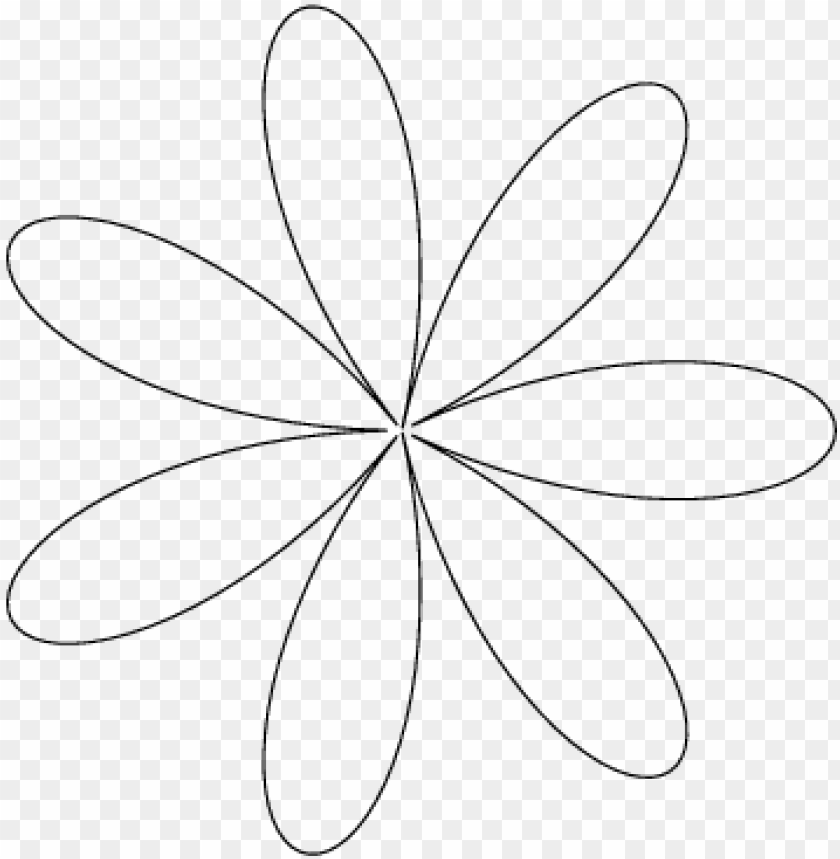 Free download | HD PNG a flower graph f on seven edges petals flower ...