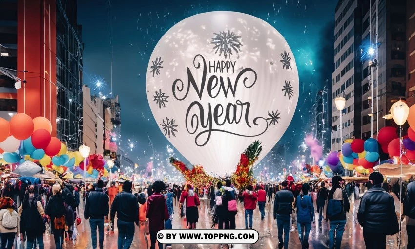 Free download | HD PNG a vibrant street scene on new years eve 2024 ...