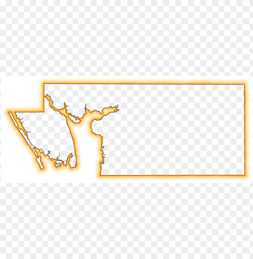 Free download | HD PNG a yellow orange glow outline map of charlotte ...