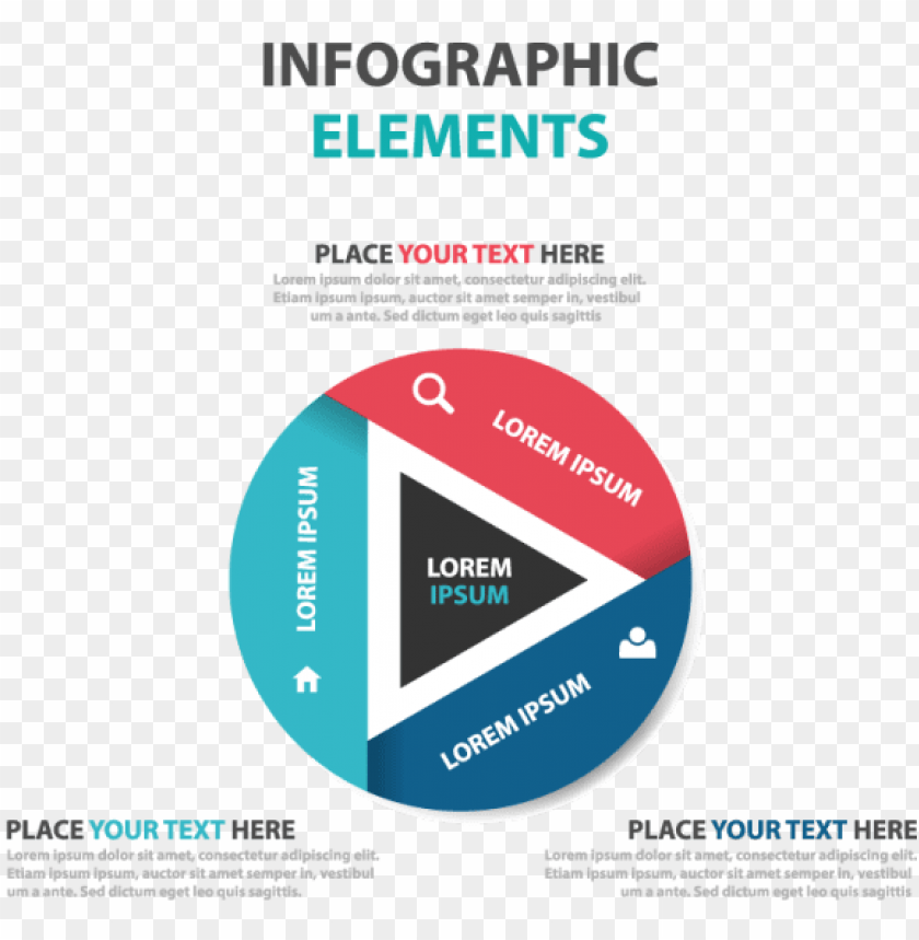 Free download | HD PNG abstract colorful triangle business infographics elements triangle design ...