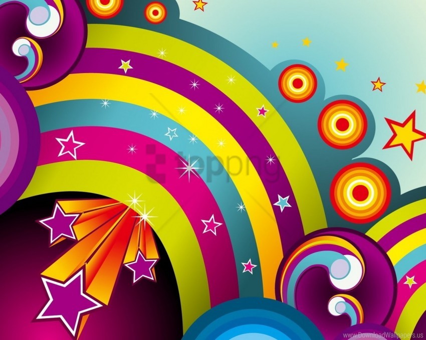 Free download | HD PNG abstraction bright drawing rainbow vector ...