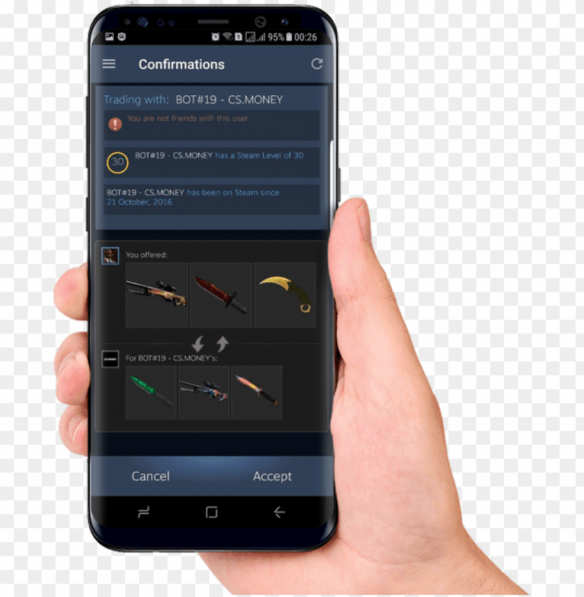 Free download | HD PNG accept the trade using steam mobile ...