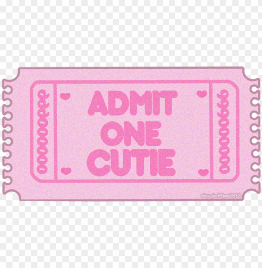 Free download | HD PNG admit one kawaii ticket PNG transparent with ...