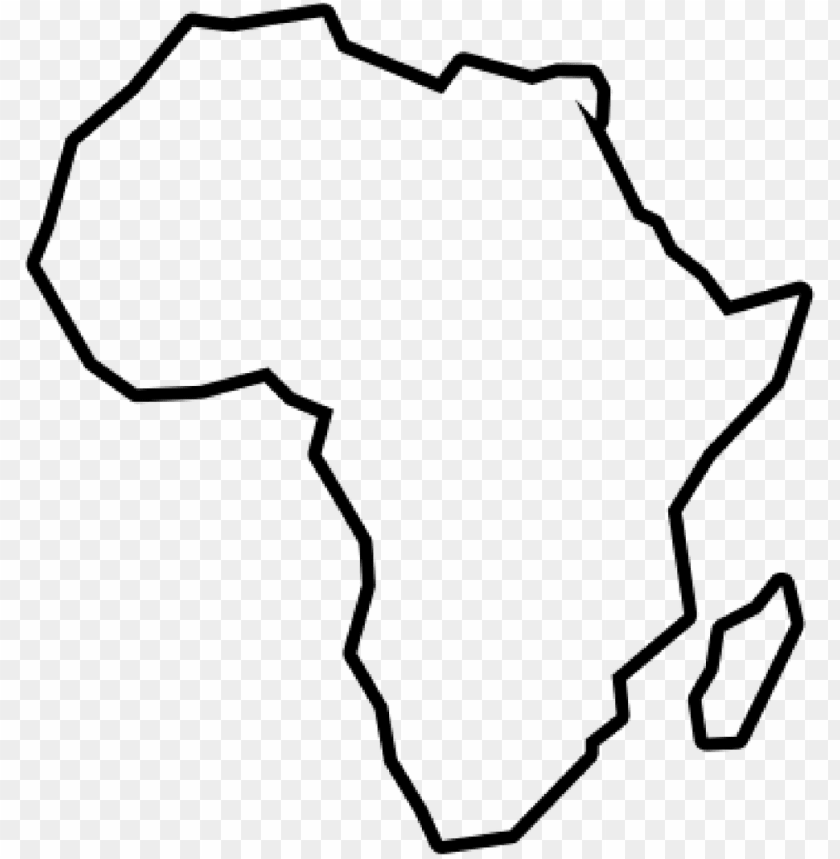 Africa blank outline
