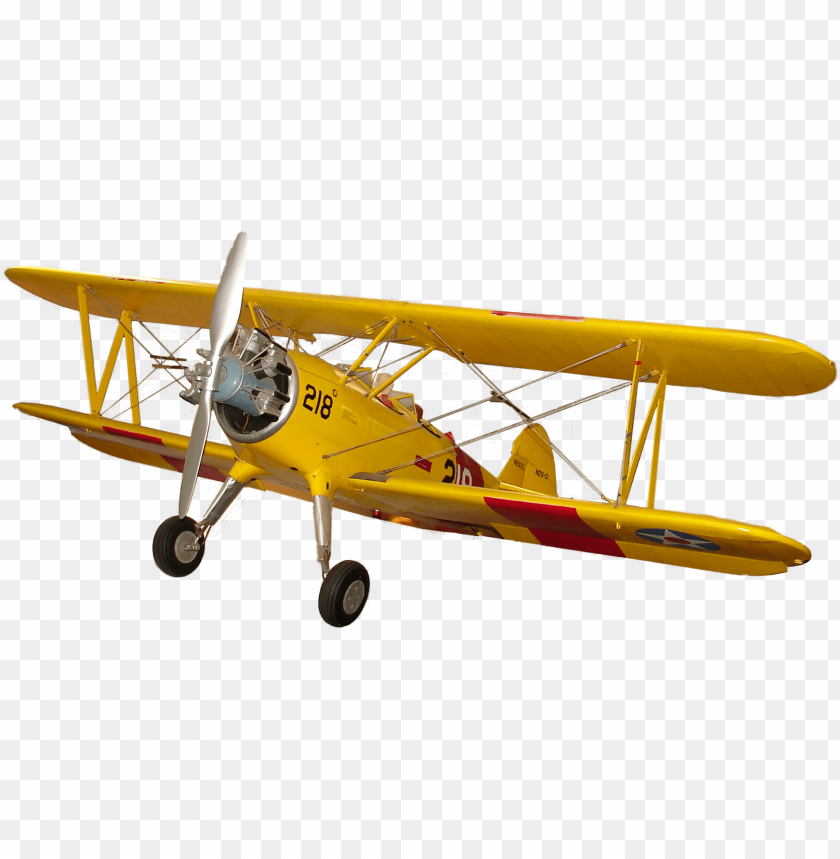 Free download | HD PNG yellow vintage biplane with propeller PNG ...