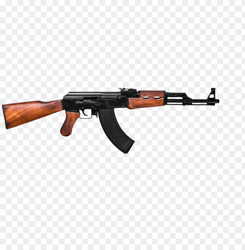 Free download | HD PNG Download wooden stock ak 47 rifle side view png ...