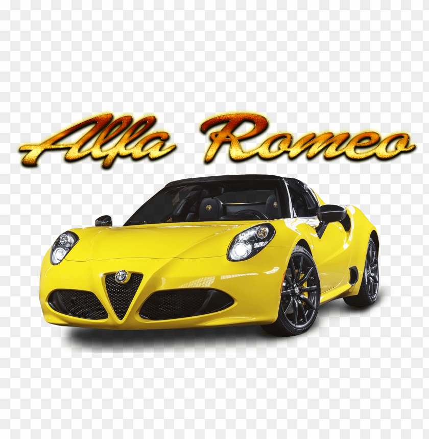 Free download | HD PNG Transparent PNG image Of yellow alfa romeo ...