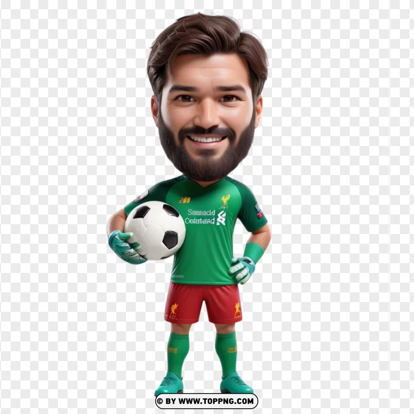 Alisson Becker Goalkeeper As A Chibi Character cutout PNG & clipart ...
