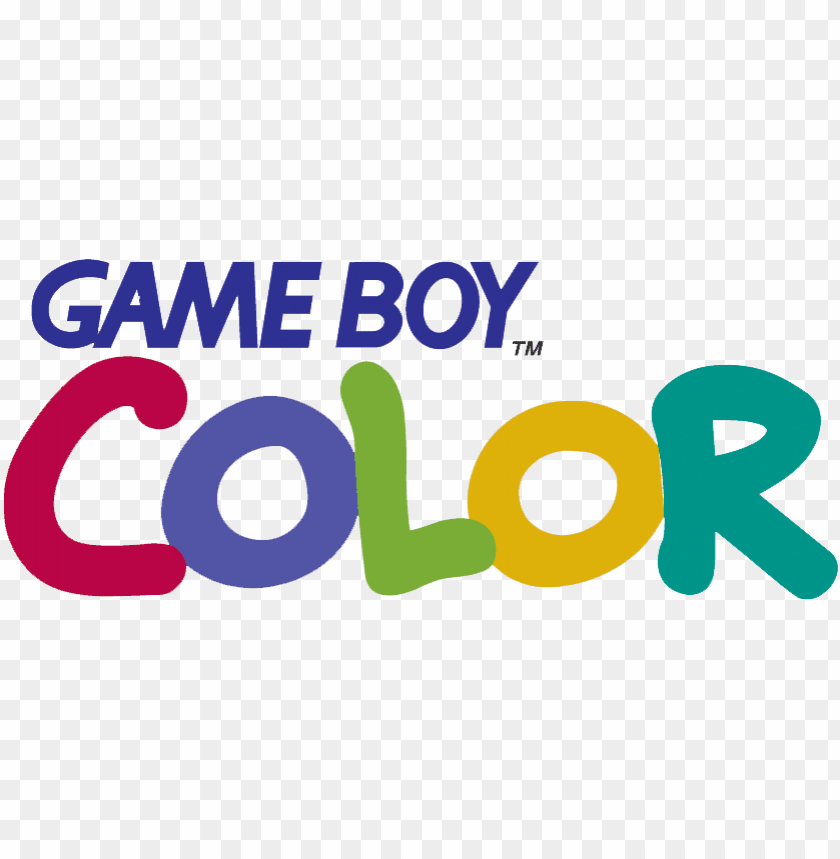Free download | HD PNG game boy color rainbow text logo png PNG ...