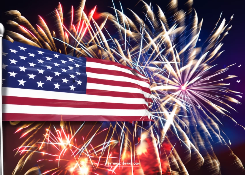 Free download | HD PNG american flag fireworks high quality - Image ID ...