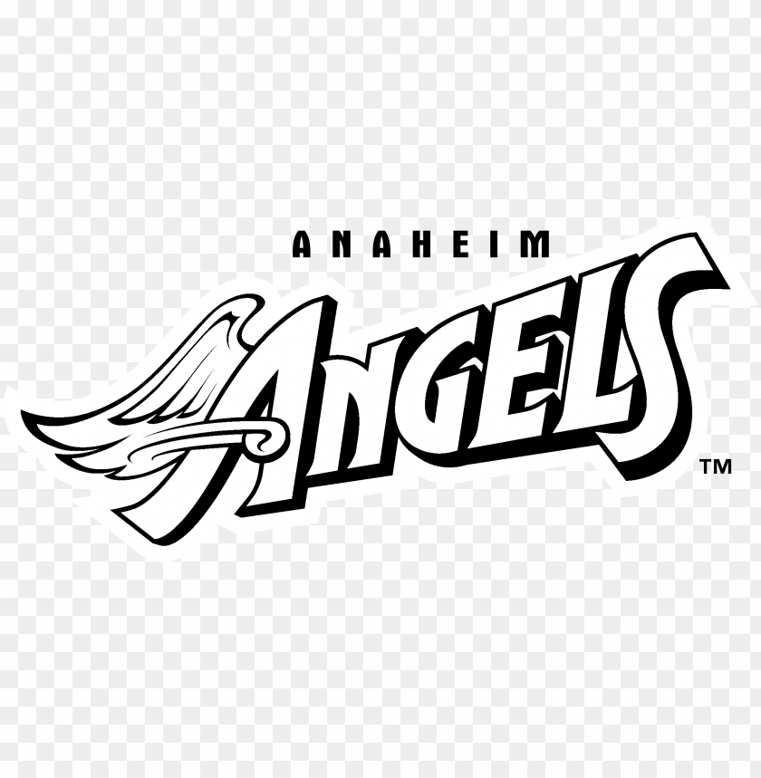 Free download | HD PNG anaheim angels logo black and white PNG ...