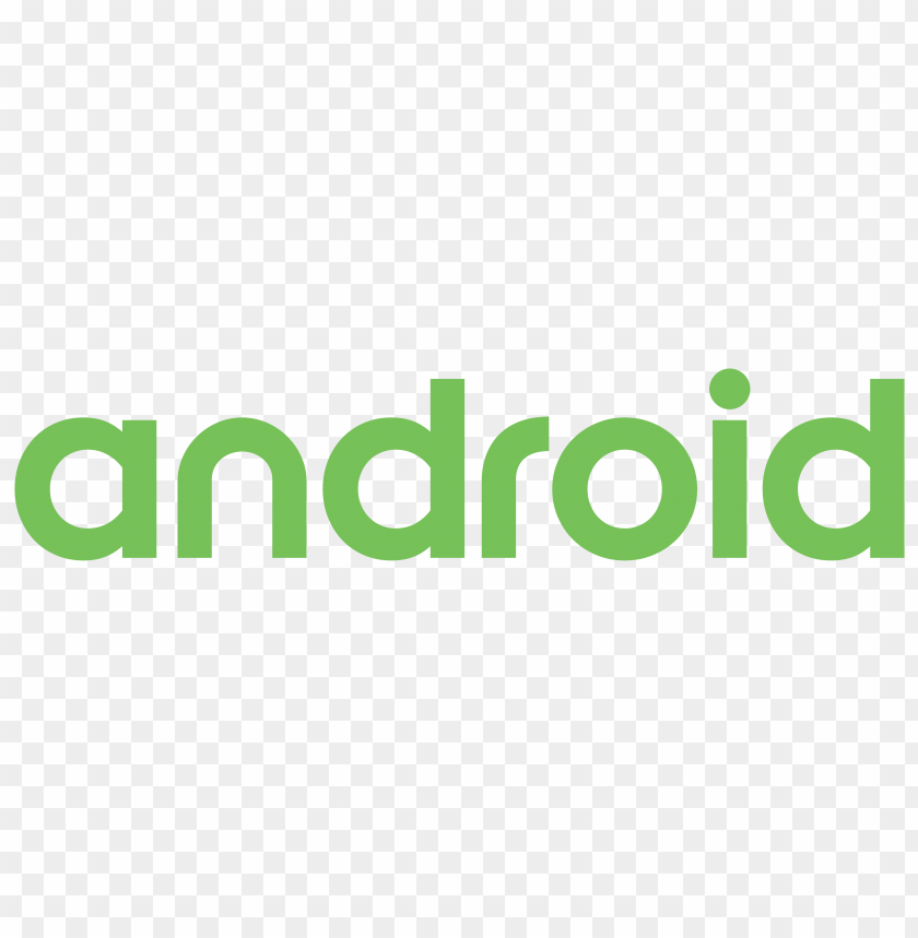 Free download | HD PNG green android logo with thin font | TOPpng