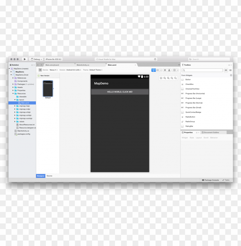 Free download | HD PNG android ui designer ide xamarin studio PNG ...