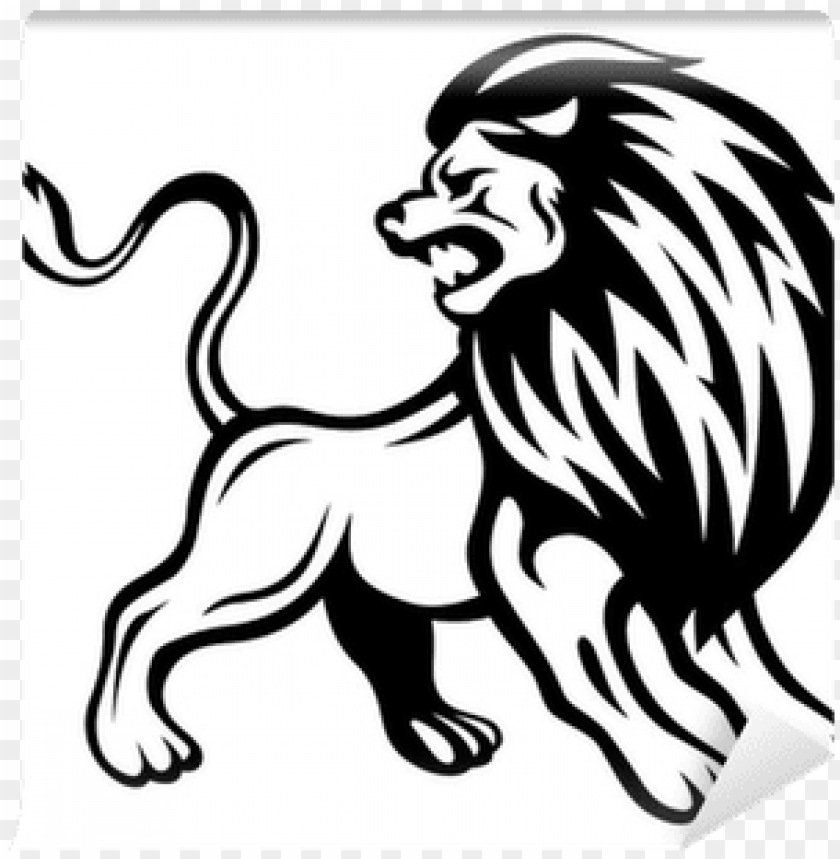 Free download | HD PNG angry lion wall mural pixers we live to change ...