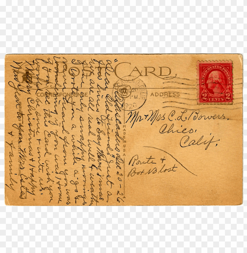 Free download | HD PNG antique images vintage postcard back digital ...