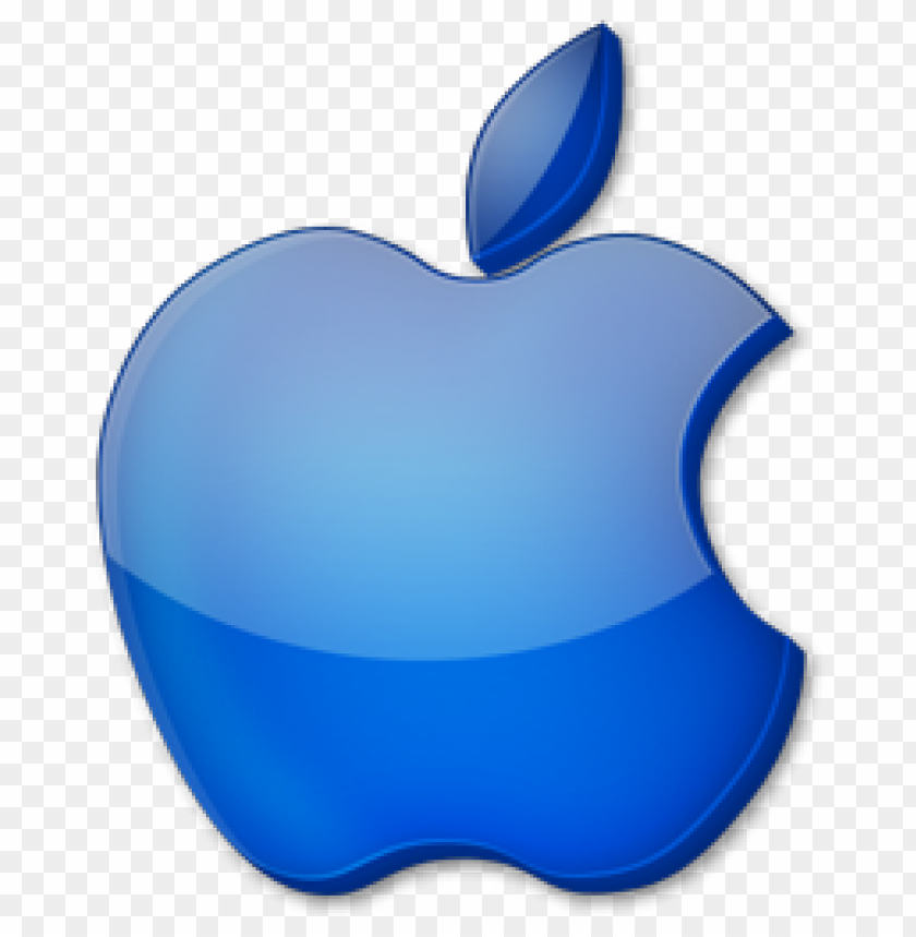 Free download | HD PNG glossy blue apple logo vector | TOPpng