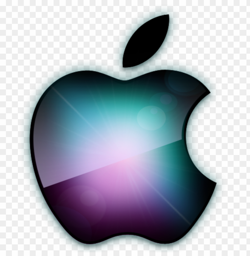 Free download | HD PNG apple logo with neon glow effect | TOPpng