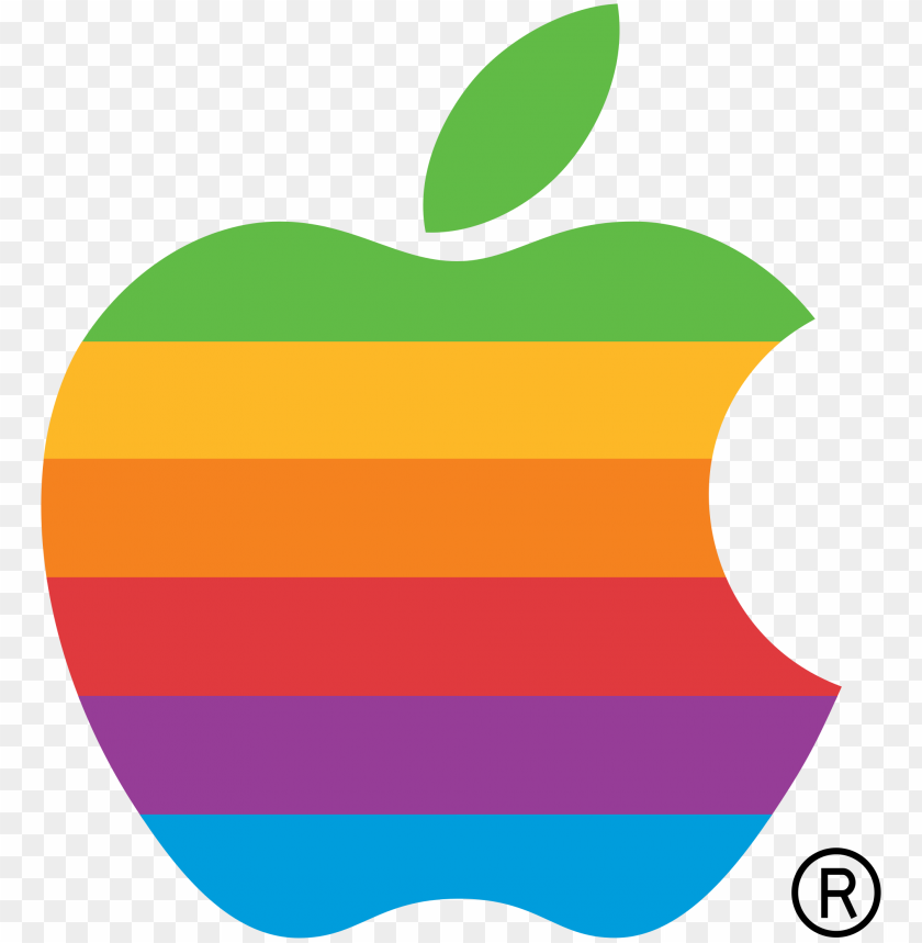 Free download | HD PNG apple retro logo with trademark | TOPpng