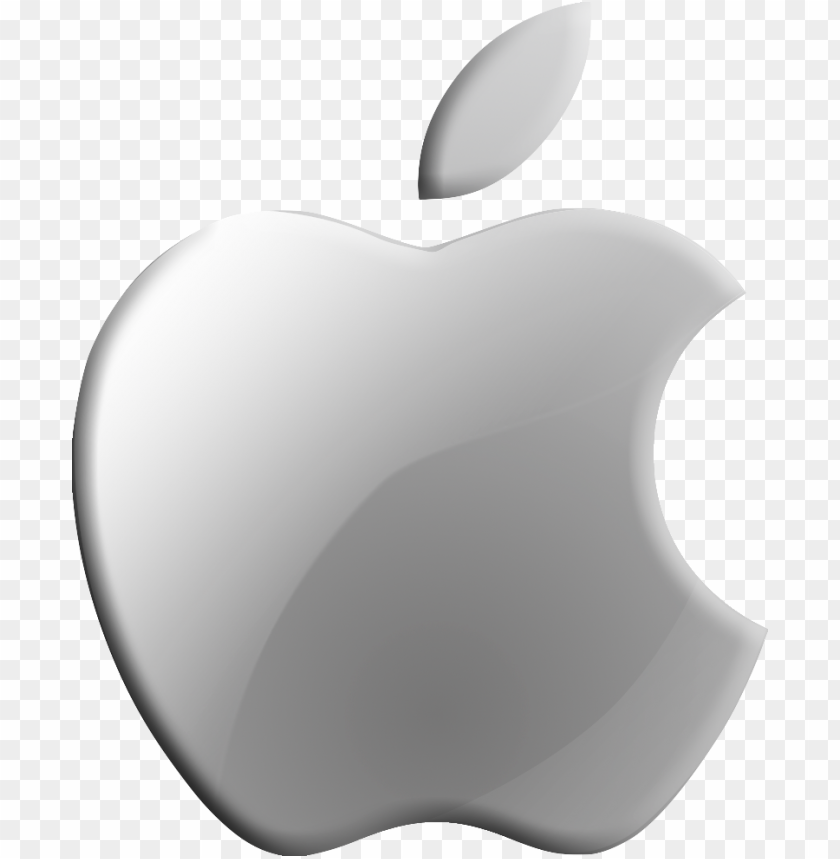 Free download | HD PNG silver apple logo with 3d effect | TOPpng
