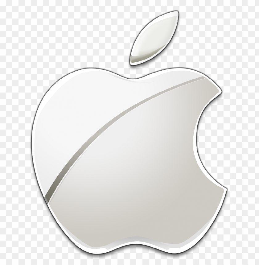 Free download | HD PNG embossed silver apple logo png | TOPpng