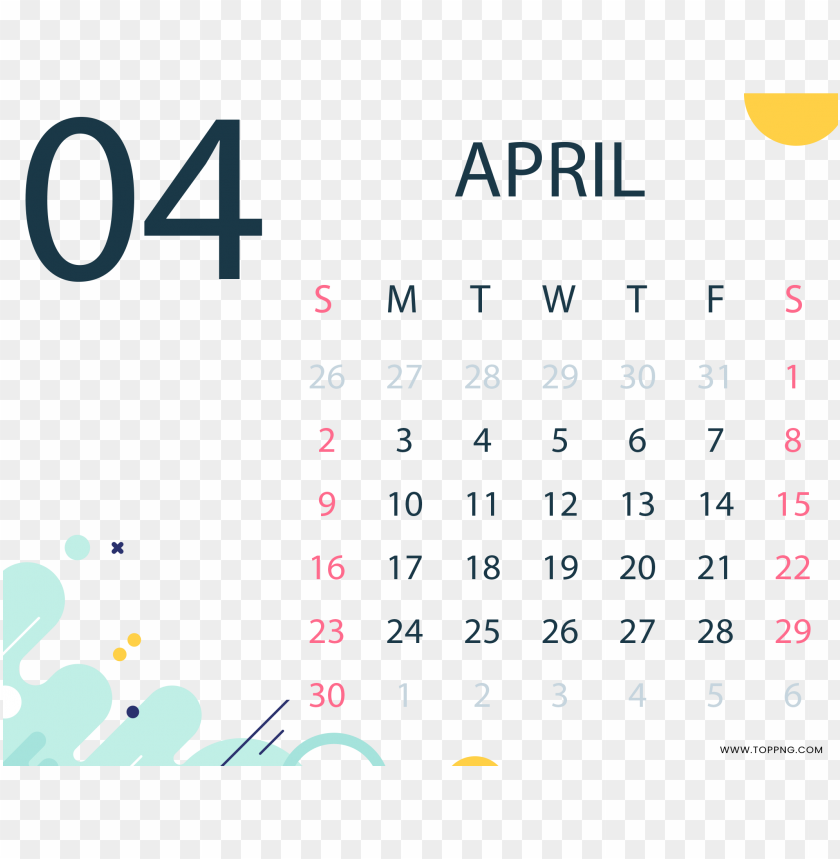 Free download | HD PNG april 2023 calendar free png background - Image ...