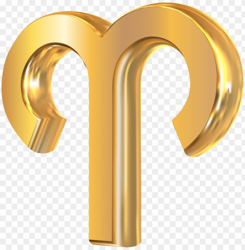Free download | HD PNG aries 3d gold zodiac sign clipart png photo ...