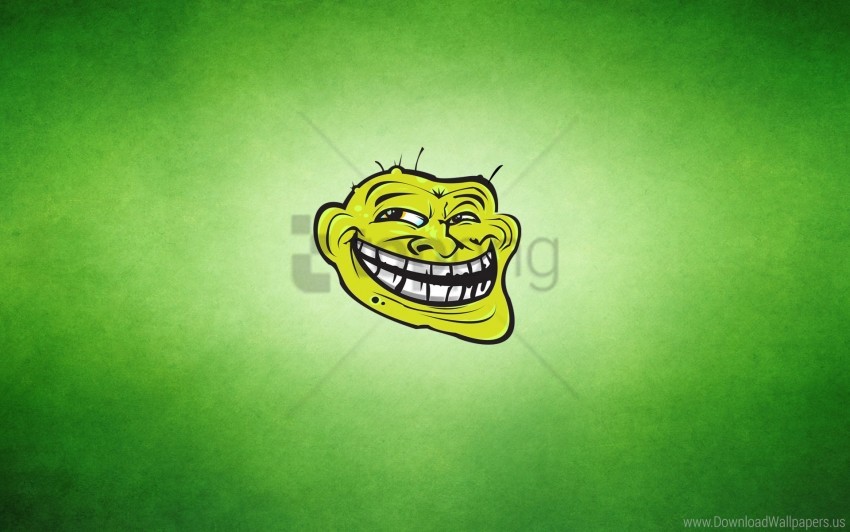 Free download | HD PNG art green trollface wallpaper background best ...